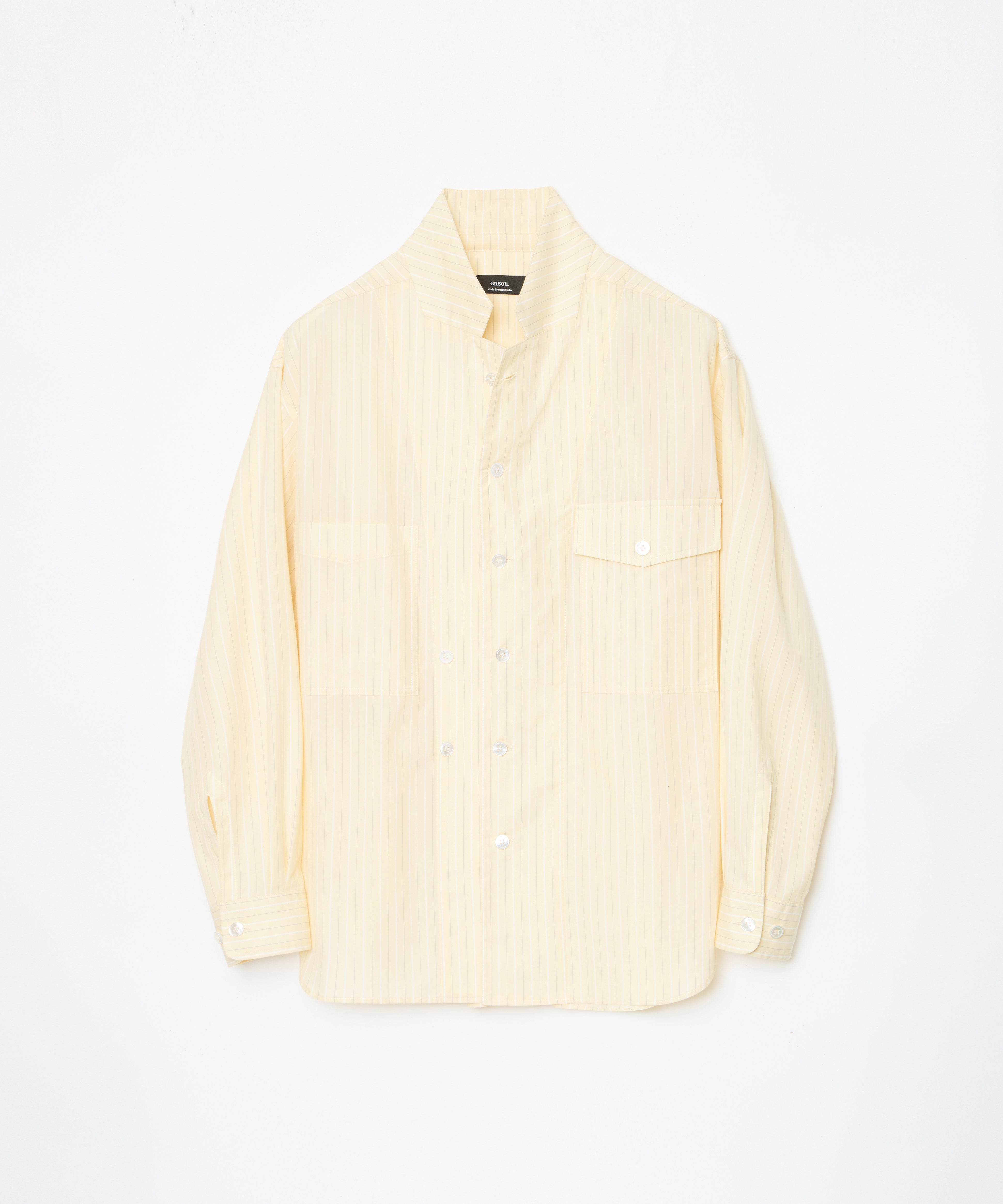 ensou. Messy Shirt (Yellow Stripe) / E13S009